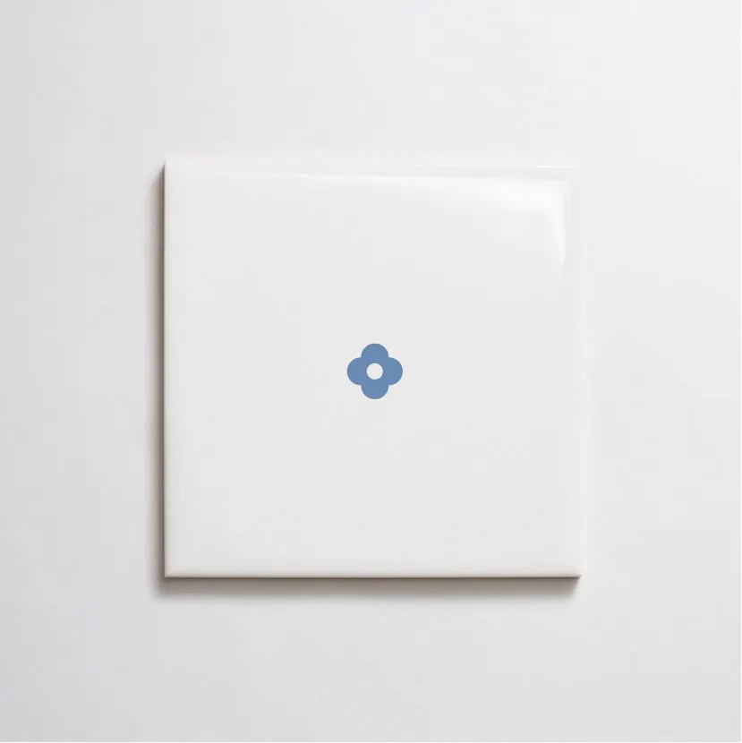 Azulejo Flor - Azul Médio | TAI Azulejos | TAI Azulejos