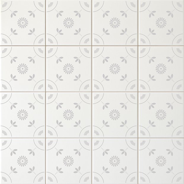 Azulejo Português Port 012 - Cinza | TAI Azulejos