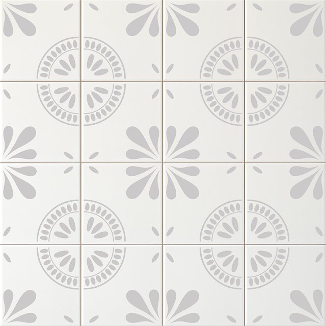Azulejo Português Port 014 - Cinza | TAI Azulejos
