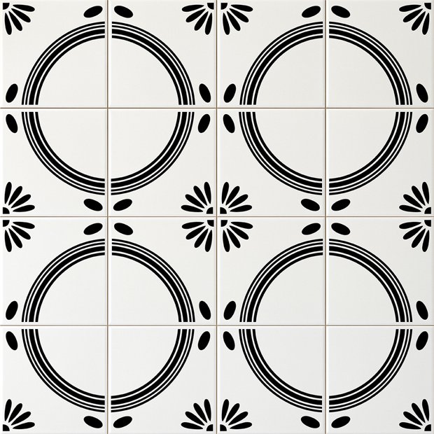 Azulejo Português - Port 016 - Preto | TAI Azulejos