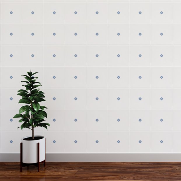 Azulejo Flor - Azul Médio | TAI Azulejos | TAI Azulejos