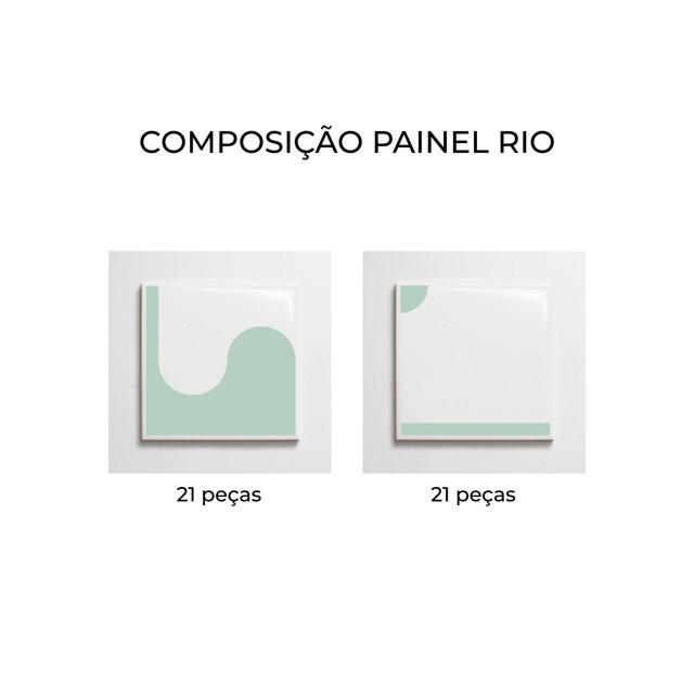 Azulejo Painel Rio - Verde Claro | TAI Azulejos