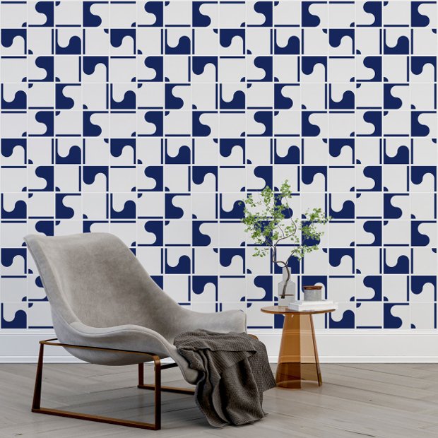 Azulejo Painel Rio - Azul Escuro | TAI Azulejos