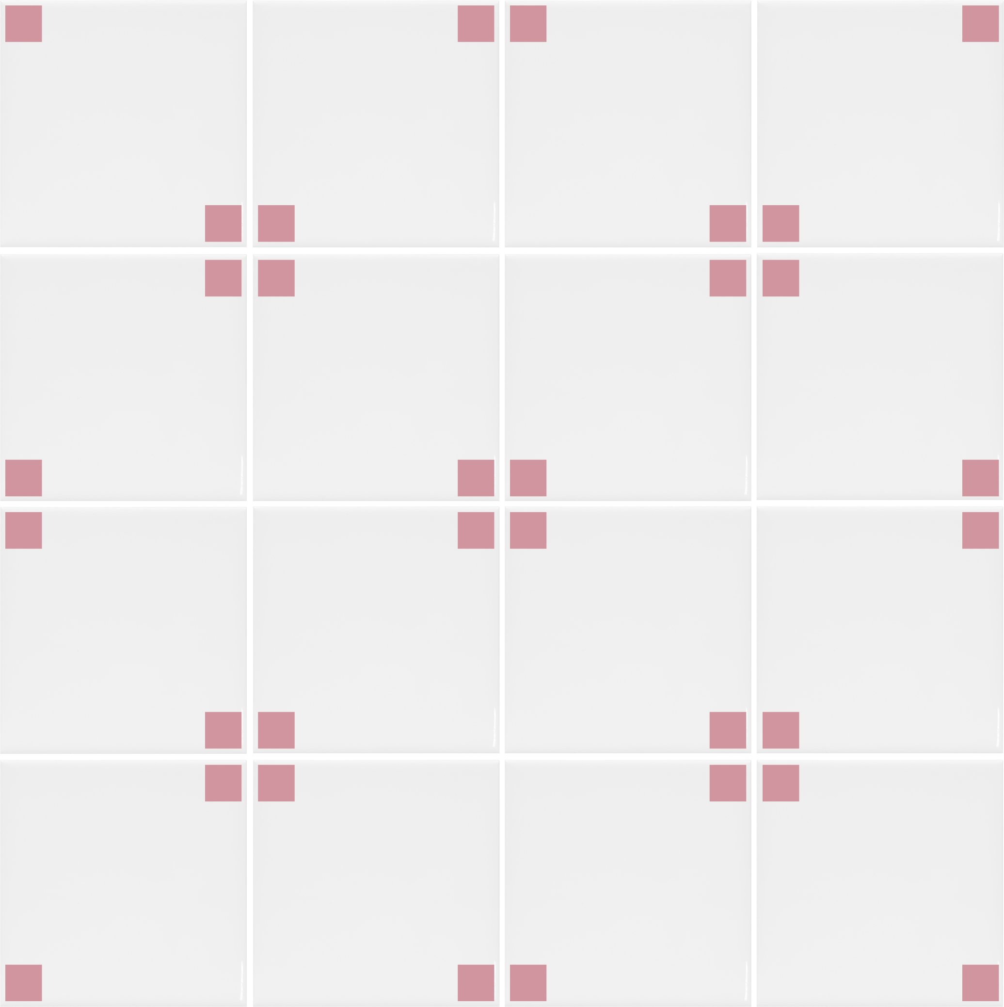 Azulejo Square - Rosa | TAI Azulejos