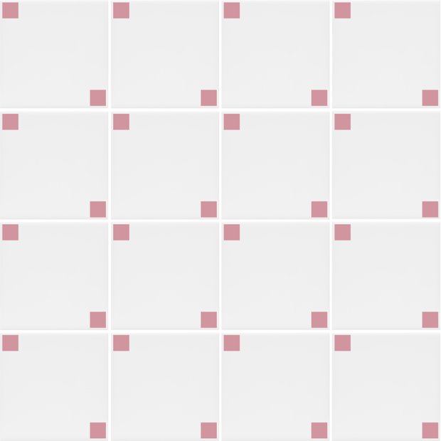 Azulejo Square - Rosa | TAI Azulejos