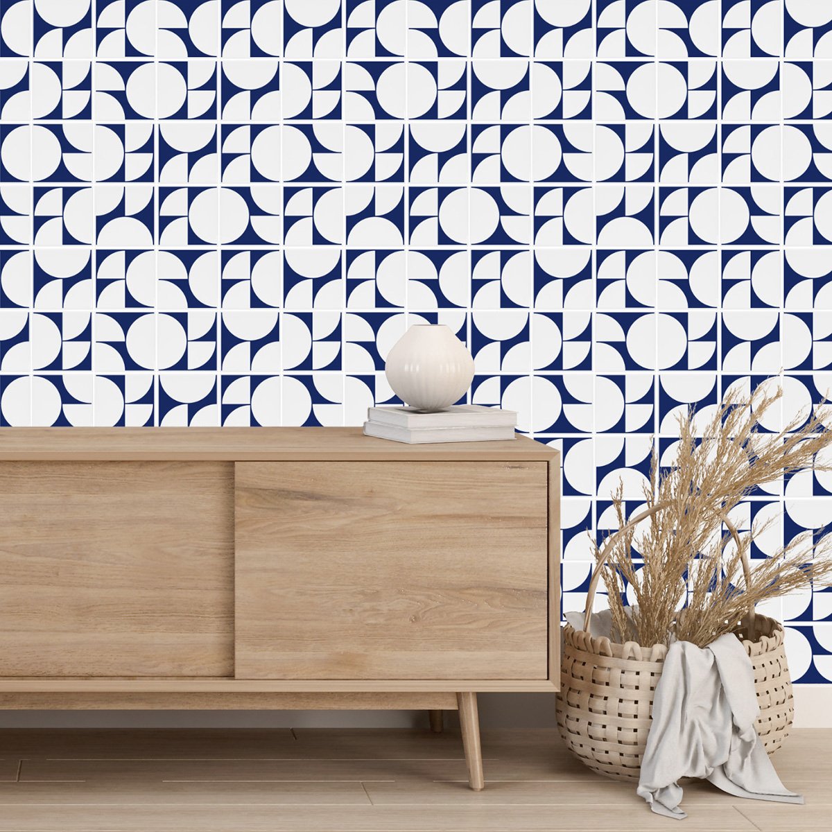 Azulejo Painel Twist - Azul Escuro | TAI Azulejos