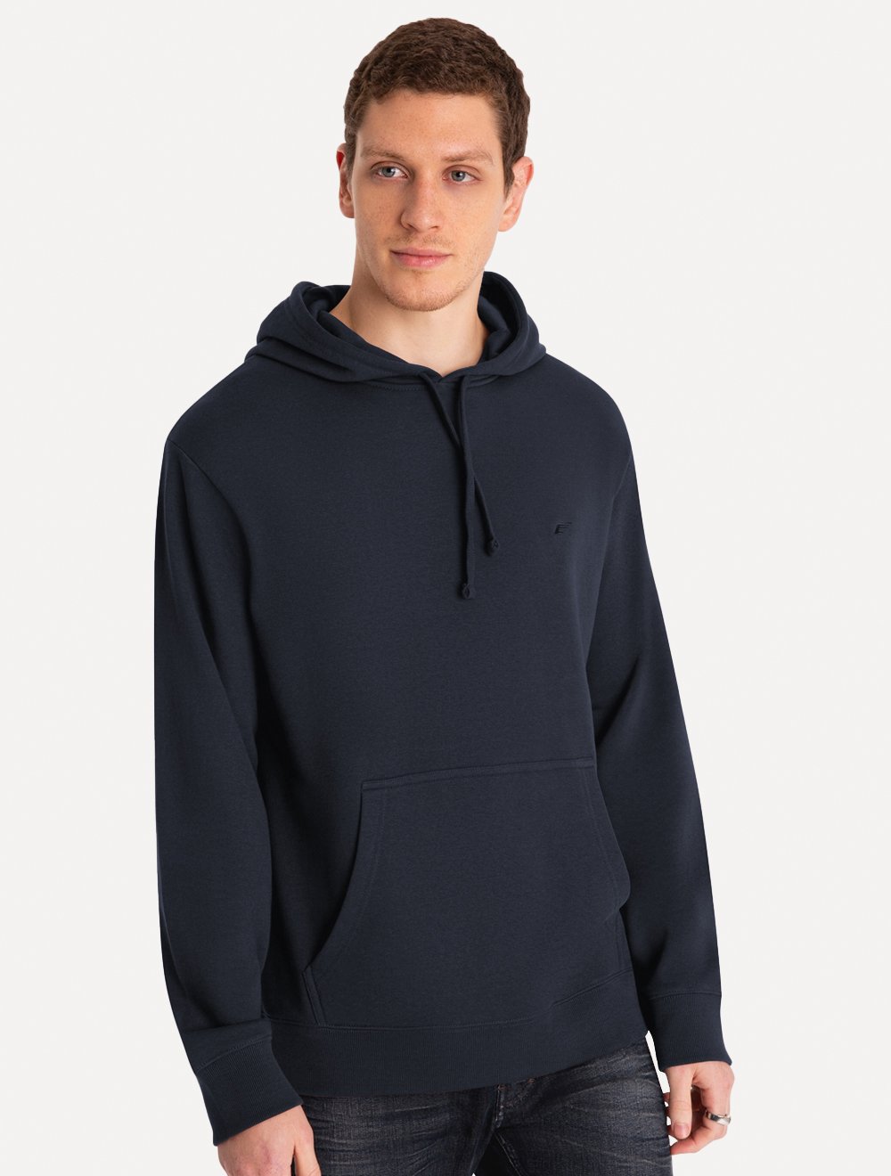 Moletom Ellus Masculino Hoodie Basico Easa Azul Marinho | Secret Outlet