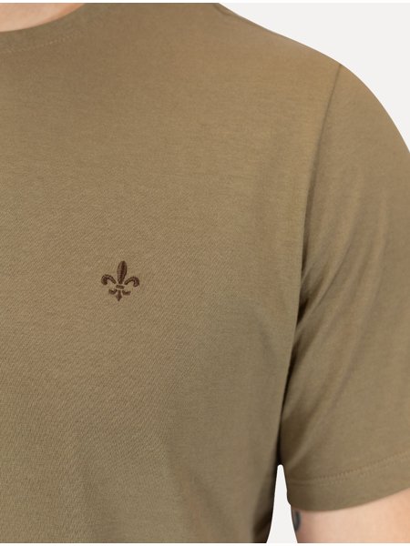 Camiseta Dudalina Masculina Essentials Modal Logo Marrom Claro | Secret ...