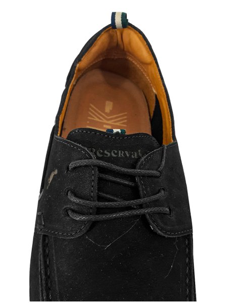 Tênis Reserva Masculino Couro Leroy Hunter Preto | Secret Outlet