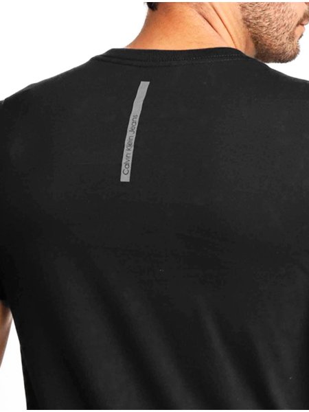 Camiseta Calvin Klein Jeans Masculina Rubber CK NY Chest Preta | Secret Outlet