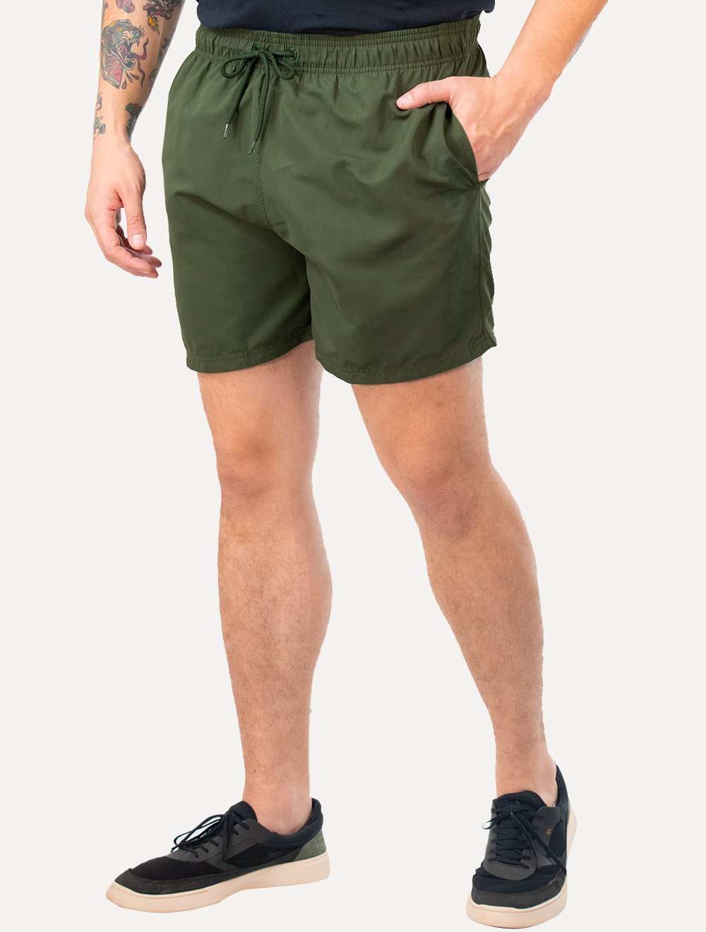 Short John John Masculino Trancoso Fiji Verde Escuro | Secret Outlet