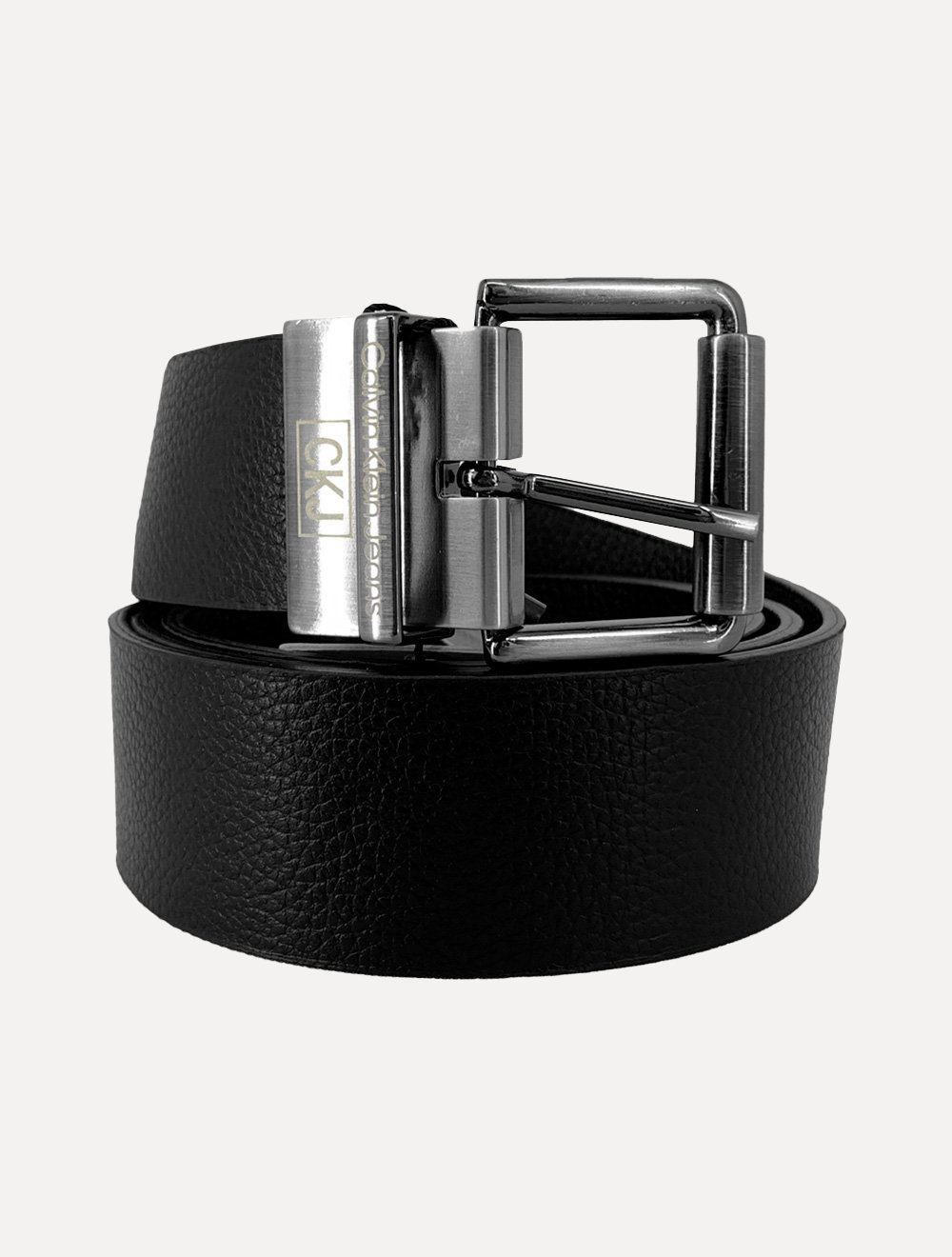 Cinto Calvin Klein Jeans Masculino Double Face Preto | Secret Outlet