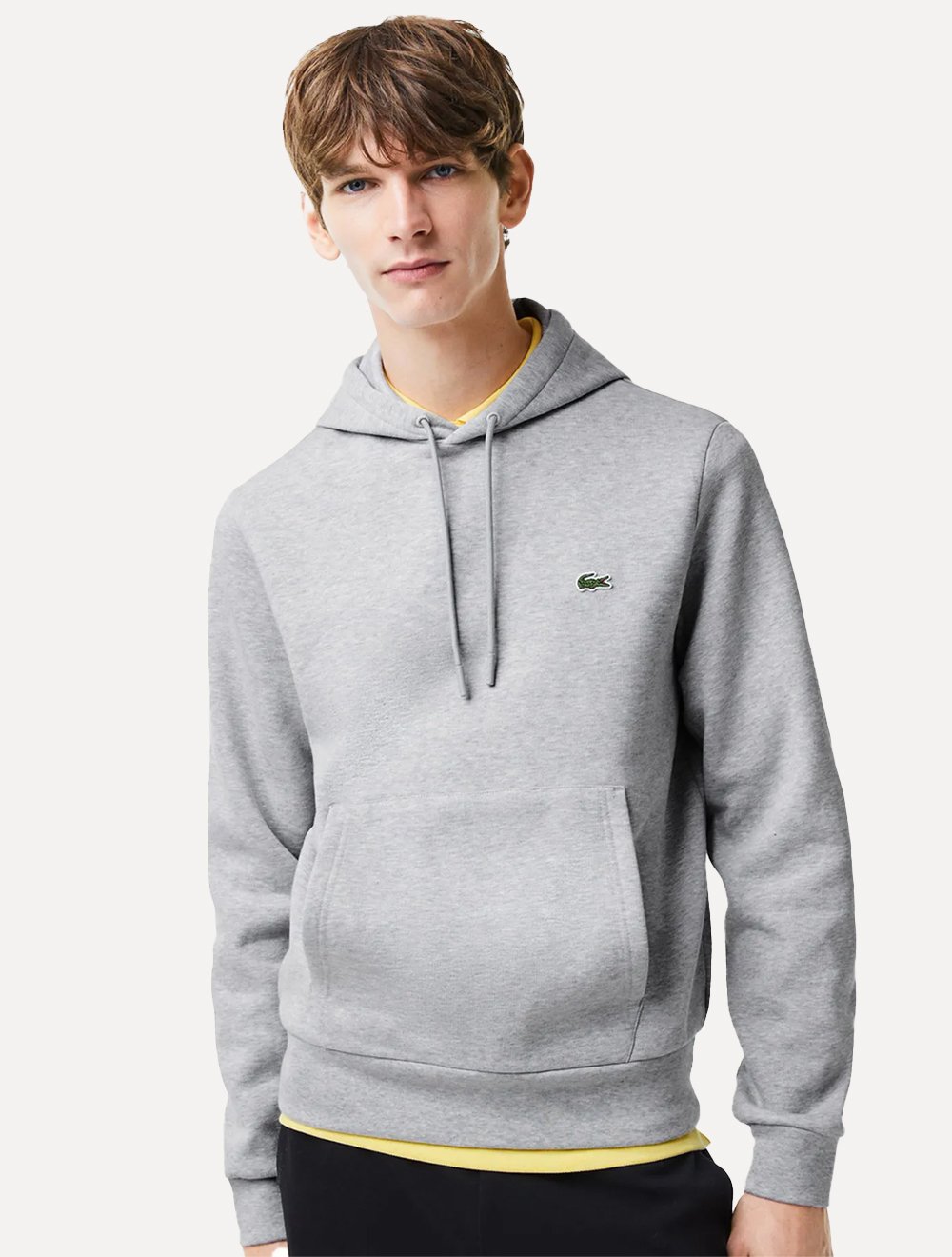 Moletom Lacoste Masculino Organic Cotton Hooded Cinza Mescla | Secret ...