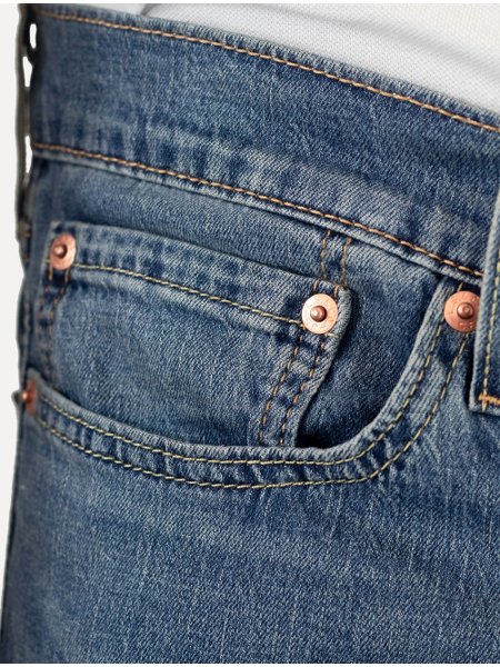 Calça Levis Jeans Masculina 511 Slim Lightweight Stretch Azul Médio ...