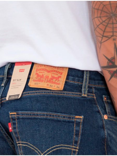 Calça Levis Jeans Masculina 511 Slim Stretch Greenish Escura | Secret ...