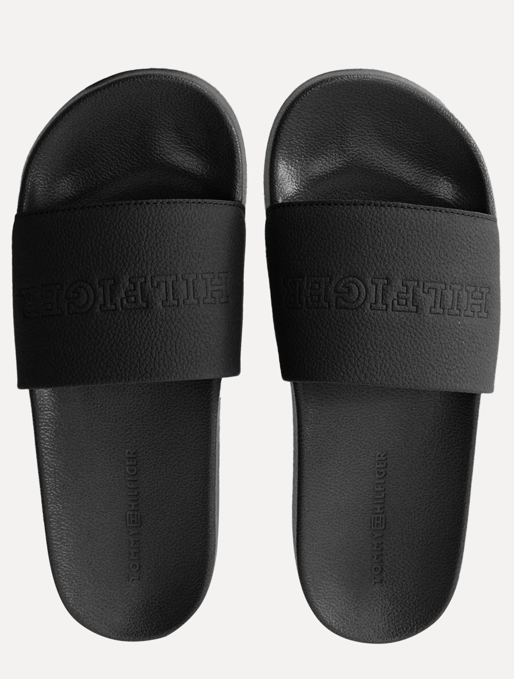 Chinelo Tommy Hilfiger Tumble Pool Slide Preto | Secret Outlet