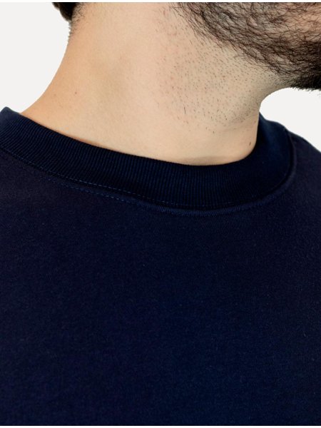 Moletom Ellus Masculino Crewneck Regular Basic Easa Azul Marinho | Secret Outlet