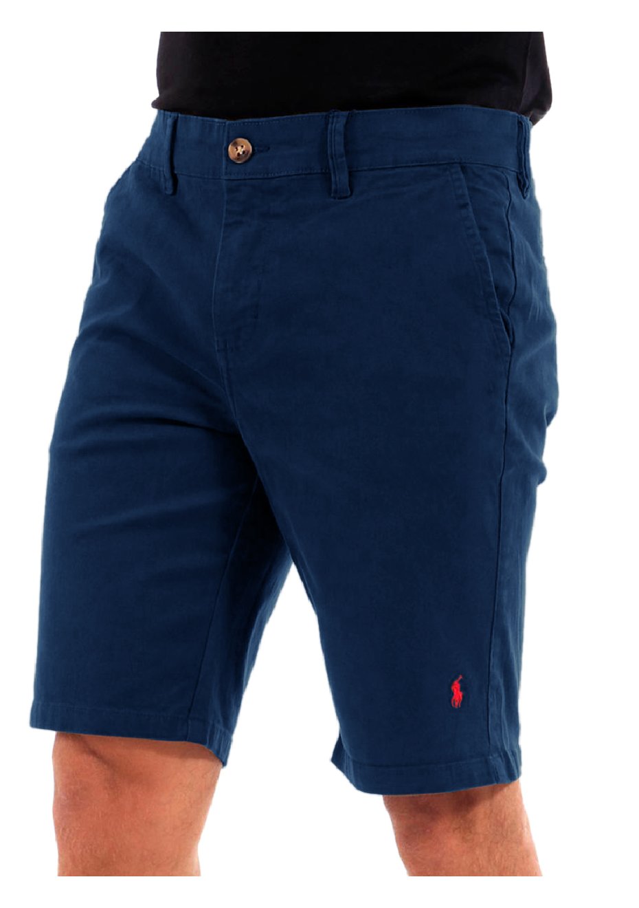 Bermuda Ralph Lauren Masculina Sarja Stretch Caqui | Secret Outlet