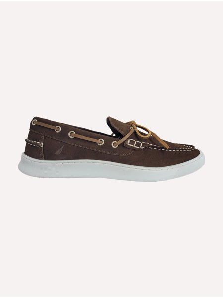 Docksider Nautica Masculino Suede Marrom Escuro | Secret Outlet
