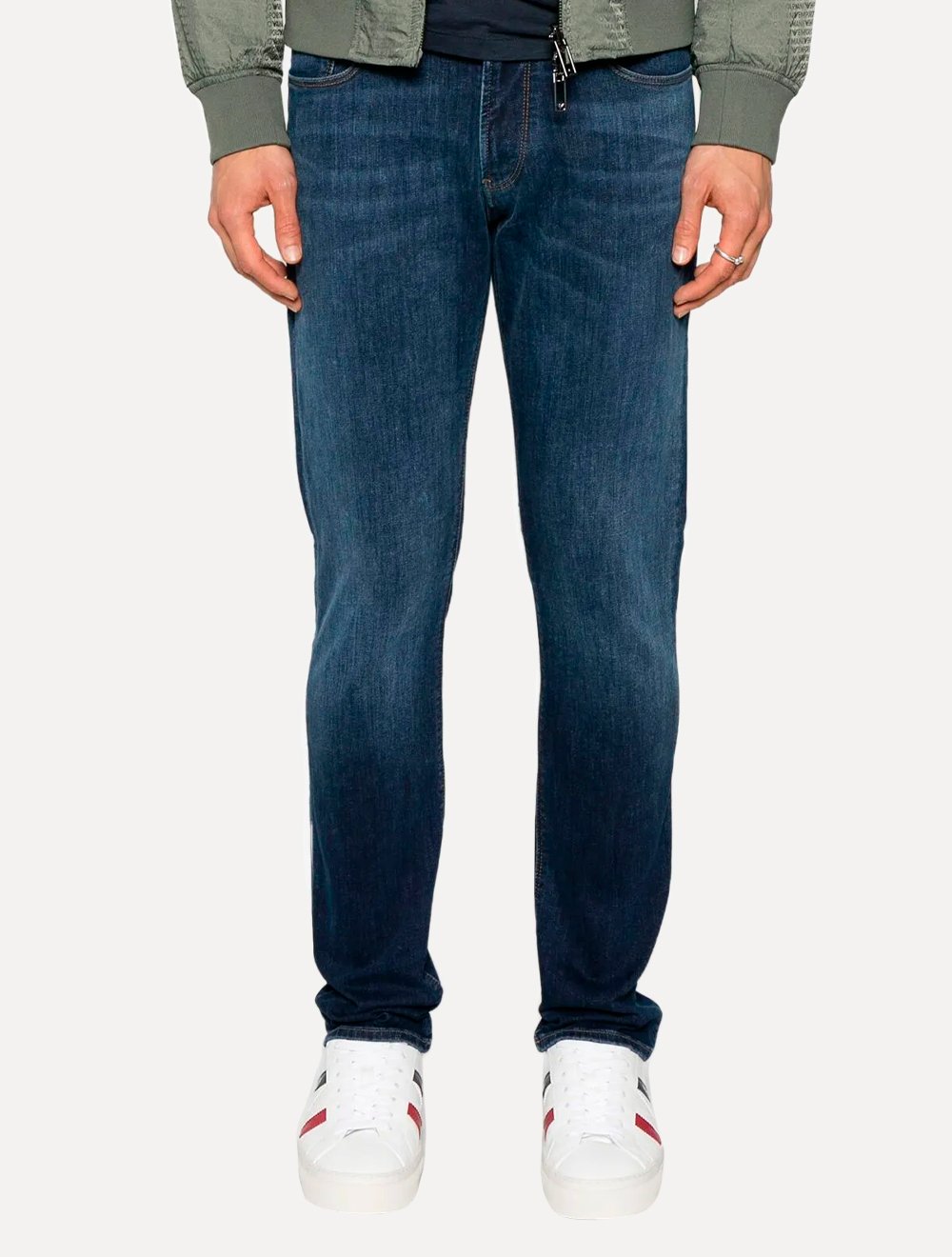 Calça Jeans Empório Armani Masculina J45 Slim Fit Azul Médio | Secret ...