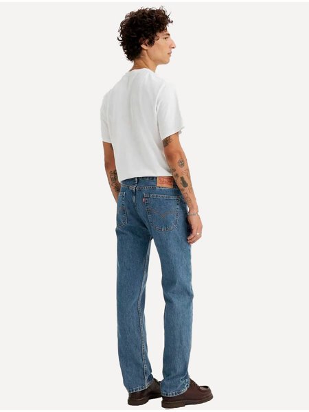Calça Levis Jeans Masculina 505 Regular Stretch Azul Médio | Secret Outlet