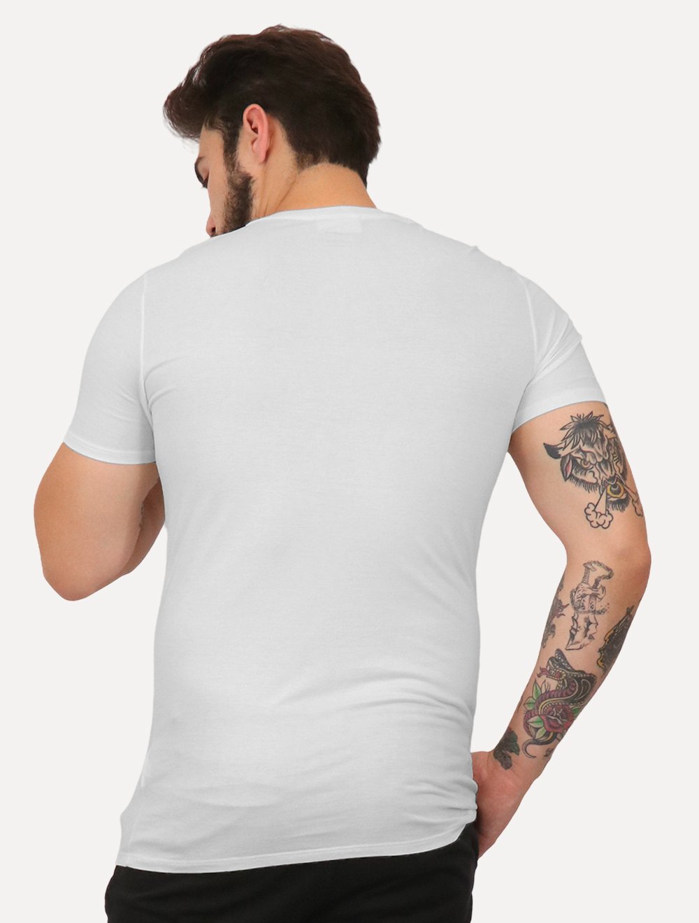 Camiseta Lacoste Masculina Jersey Pima Cotton Branca | Secret Outlet