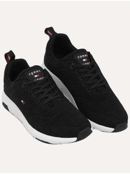 Tênis Tommy Hilfiger Masculino Nylon Sport Classic Tevo 6D Preto ...
