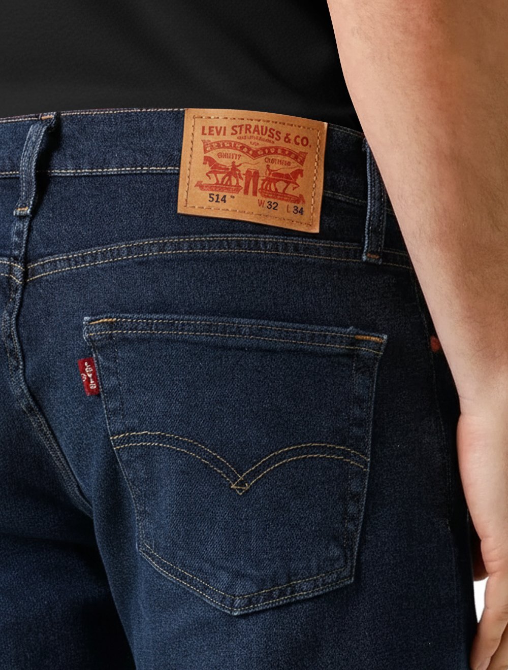 Calça Levis Masculina de Sarja Slim Taper XX Chino Mineral Preta ...