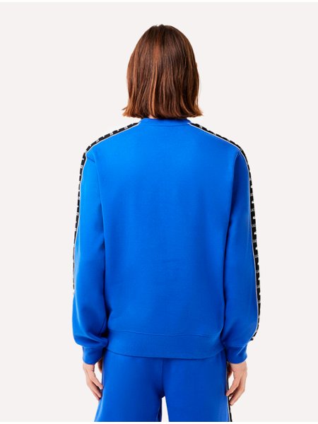 Moletom Lacoste Masculino C-Neck Jogger Logo Stripe Azul Royal | Secret ... Moletom Lacoste Masculino C-Neck Jogger Logo Stripe Azul Royal | Secret ...