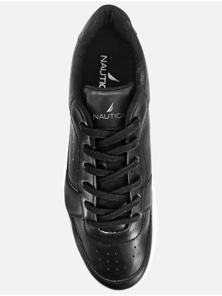 Tênis Nautica Masculino Firenze Impulse Couro Preto | Secret Outlet