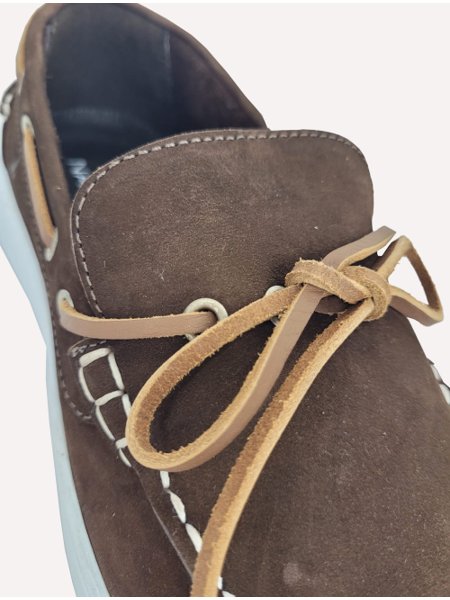 Docksider Nautica Masculino Suede Marrom Escuro | Secret Outlet