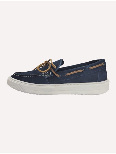 Docksider Nautica Masculino Suede NoBuck Azul Marinho | Secret Outlet