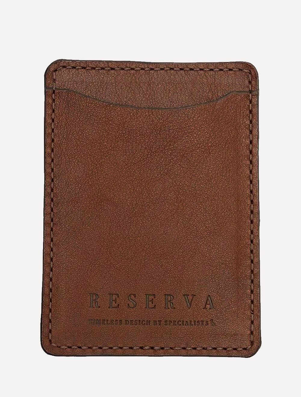 Carteira Reserva Masculina Porta-Cartão Couro Outlander 3.0 Marrom ...