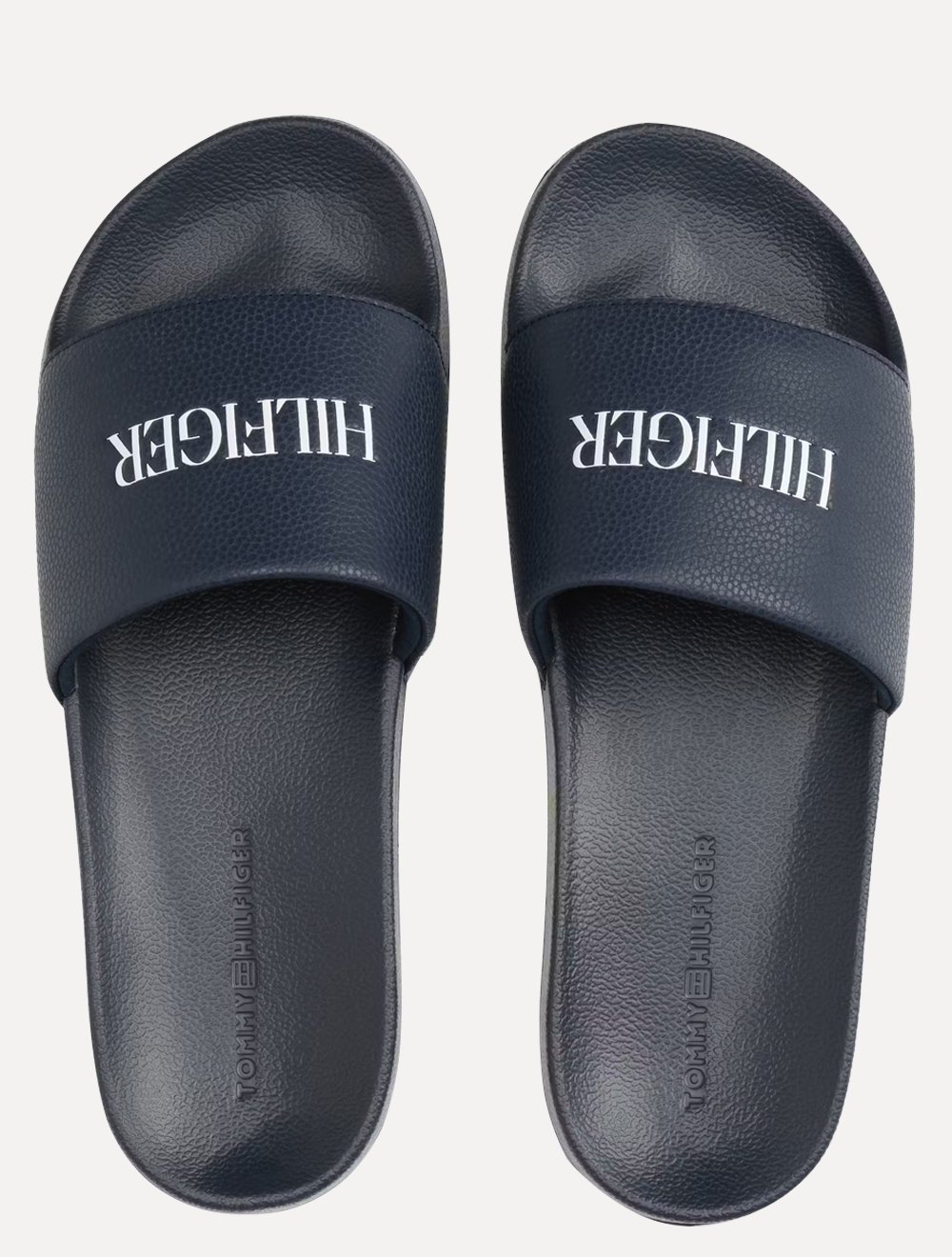 Chinelo Tommy Hilfiger Print Tumble Pool Slide Azul Marinho | Secret Outlet