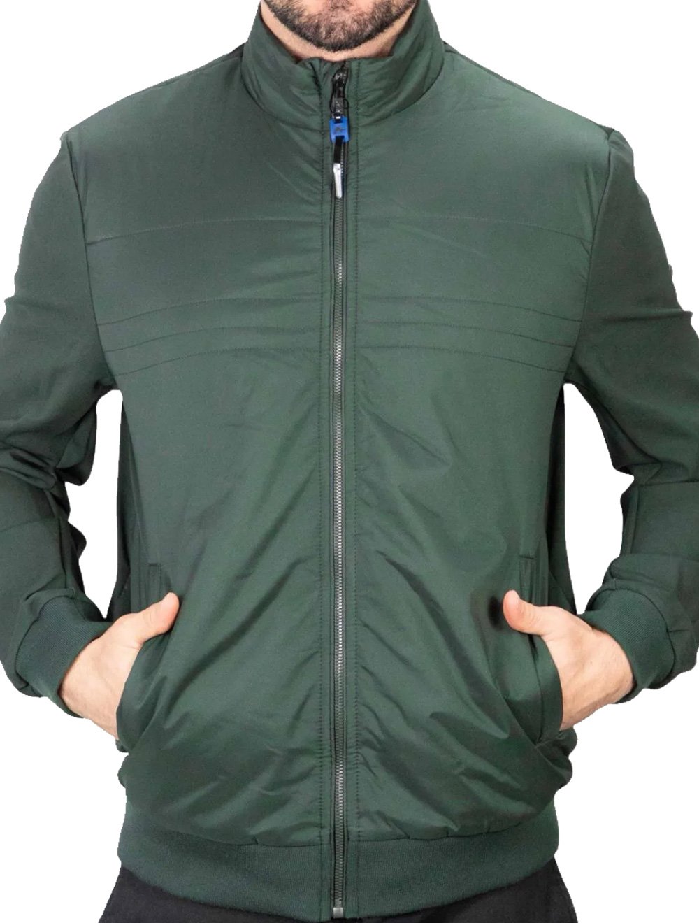Jaqueta Aramis Masculina Nylon e Malha Bomber Liquid Repeller Verde ...