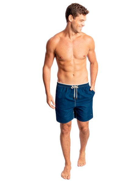 Short Sergio K Masculino Beachwear Liso Azul Marinho | Secret Outlet