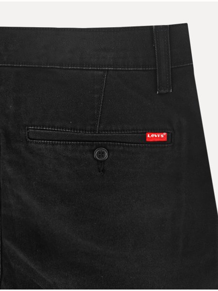 Calça Levis Masculina de Sarja Slim Taper XX Chino Mineral Preta ...