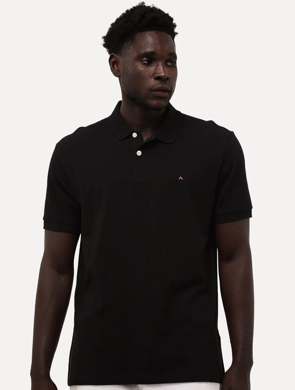 Polo Aramis Masculina Piquet Lisa Light Icon Preta | Secret Outlet
