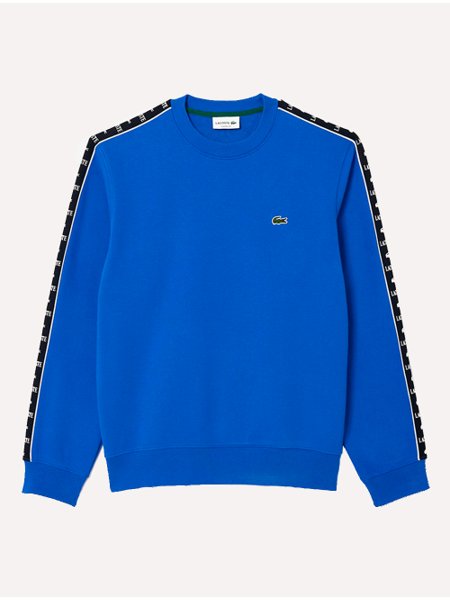 Moletom Lacoste Masculino C-Neck Jogger Logo Stripe Azul Royal | Secret ... Moletom Lacoste Masculino C-Neck Jogger Logo Stripe Azul Royal | Secret ...