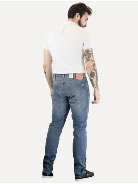 Calça Levis Jeans Masculina 511 Slim Lightweight Stretch Azul Médio ...