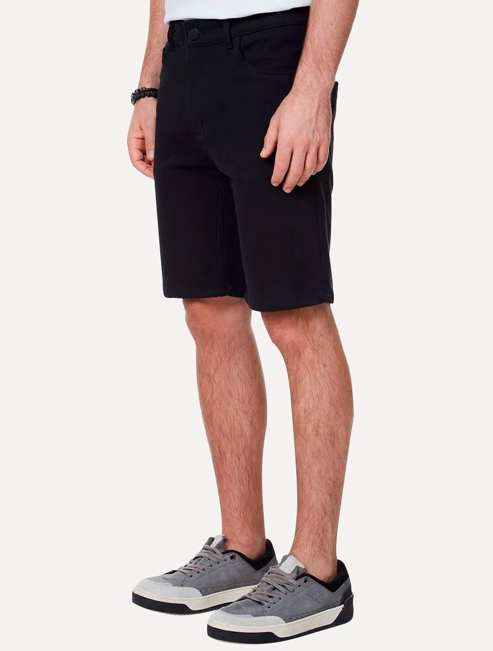 Bermuda John John Sarja Masculina Slim Olympia Preta | Secret Outlet