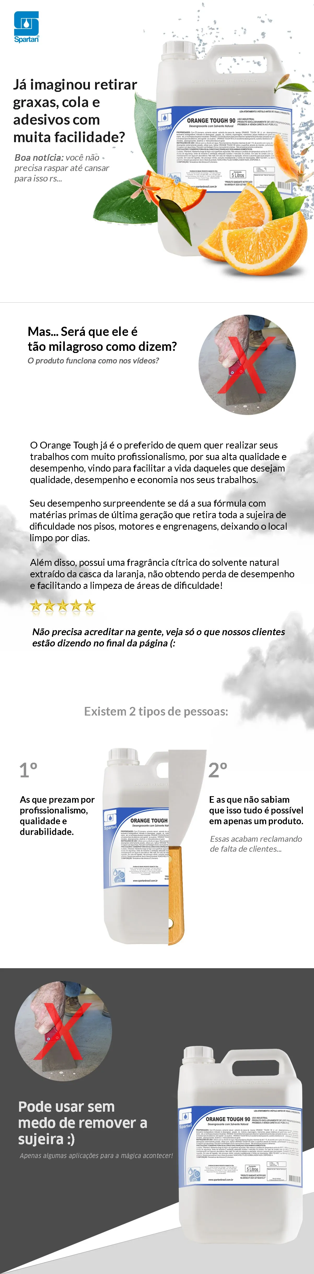Desengraxante Profissional - Orange Tough SPARTAN BH | Locjet Máquinas ...