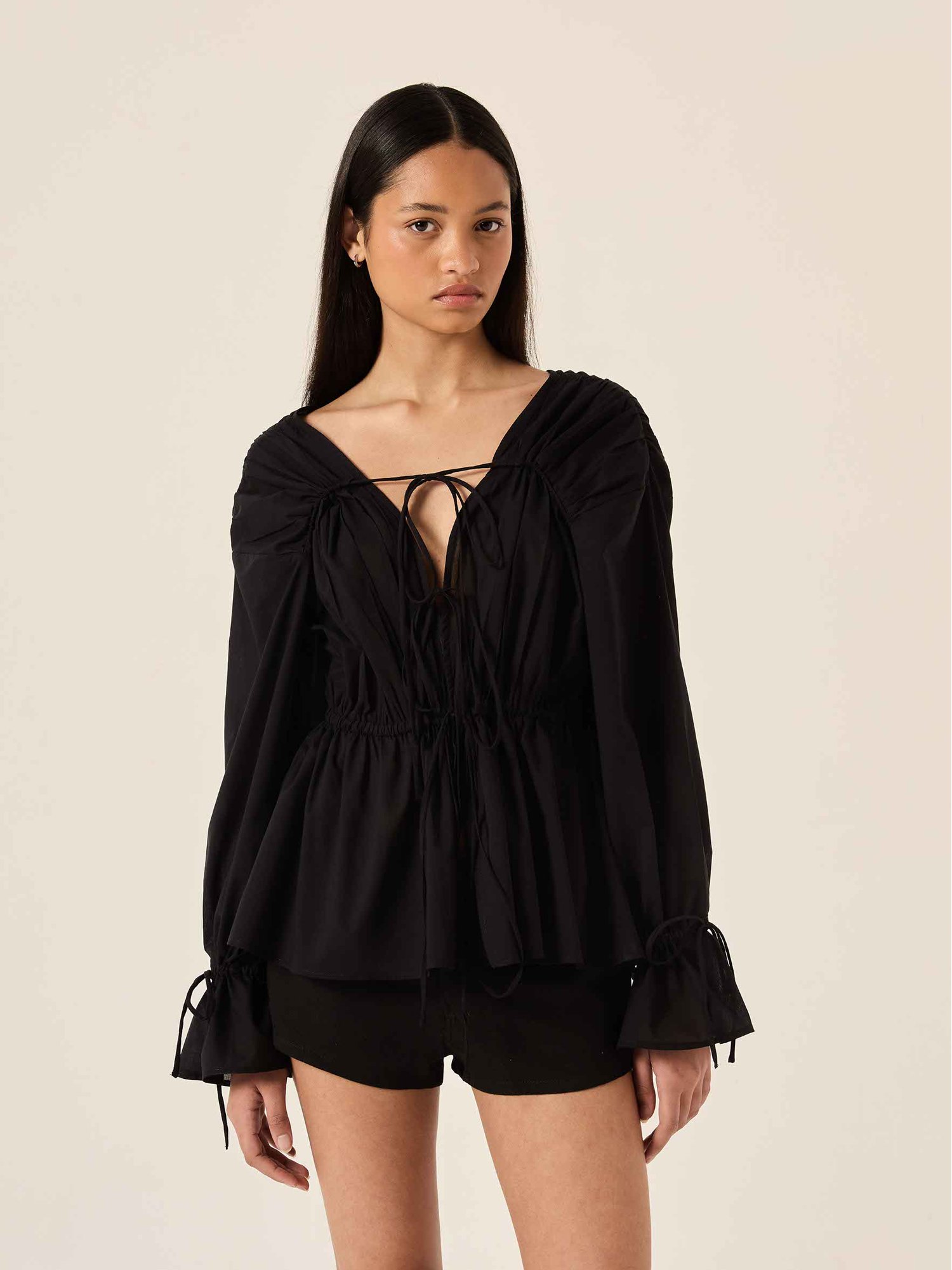 Bata Bella Voil Preto | PANÔ | Resortwear Carioca