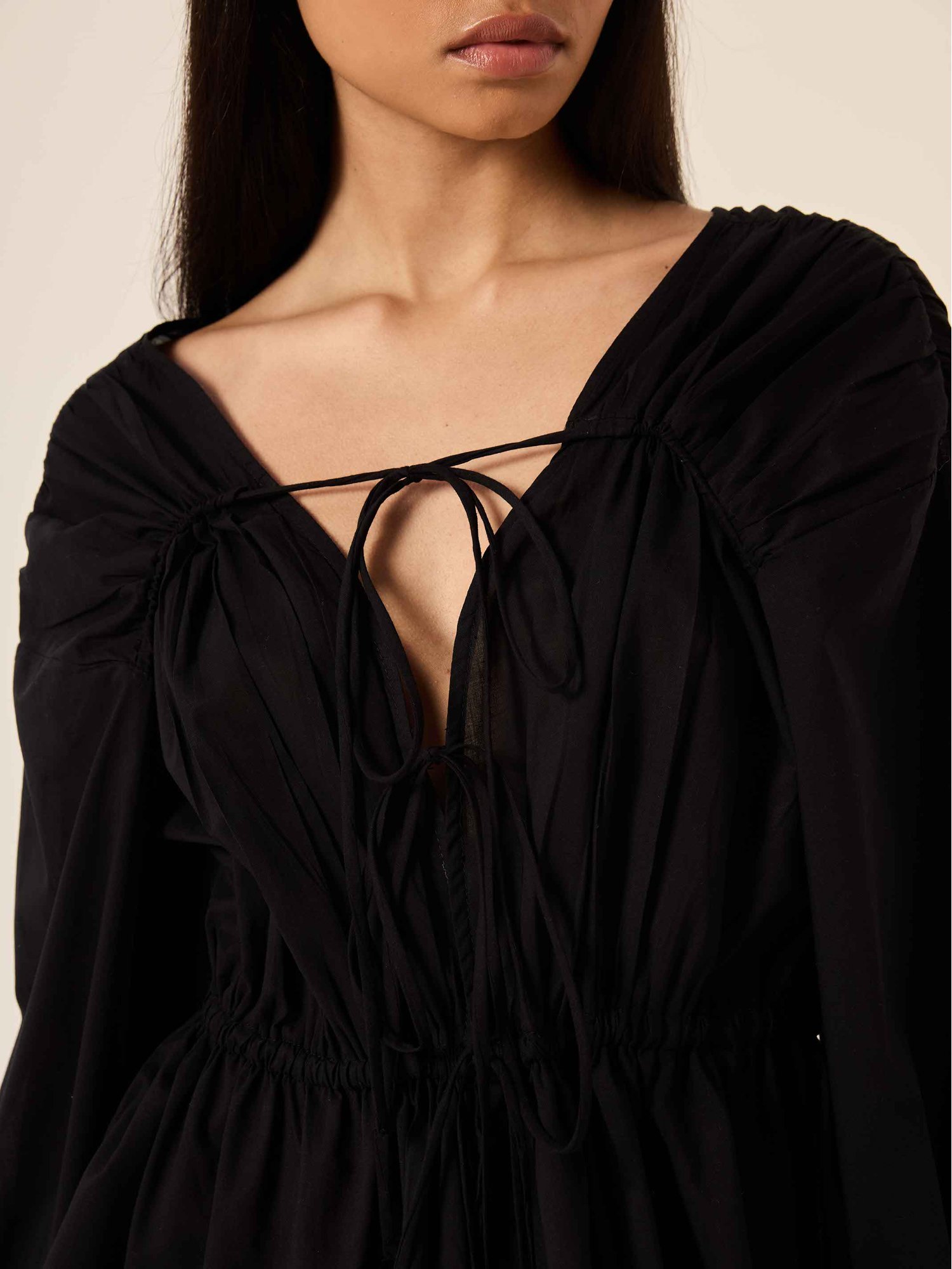 Bata Bella Voil Preto | PANÔ | Resortwear Carioca