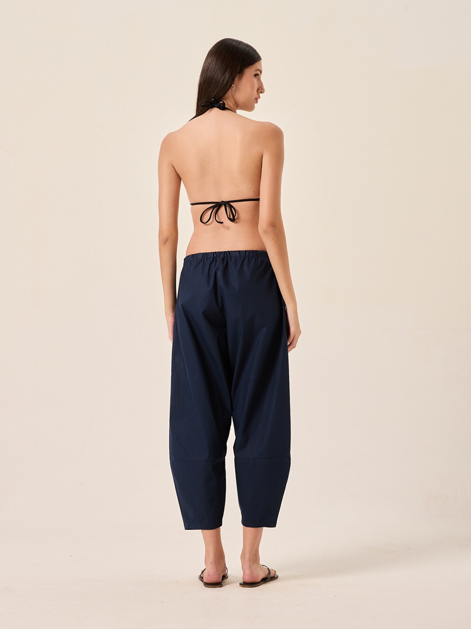 Calça Inês Paper Marinho | PANÔ | Resortwear Carioca