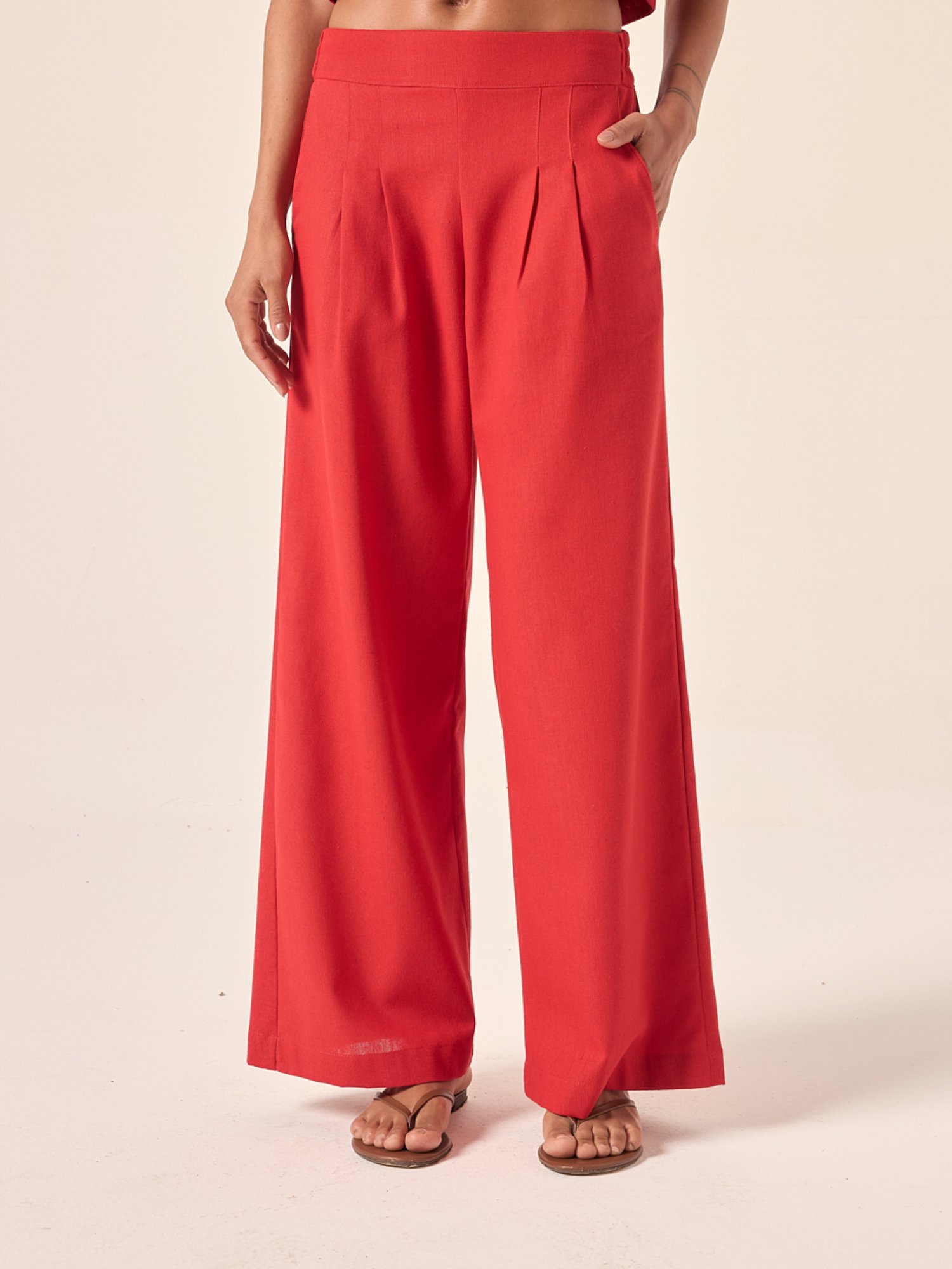Calça Campana Linho Rubi | PANÔ | Resortwear Carioca