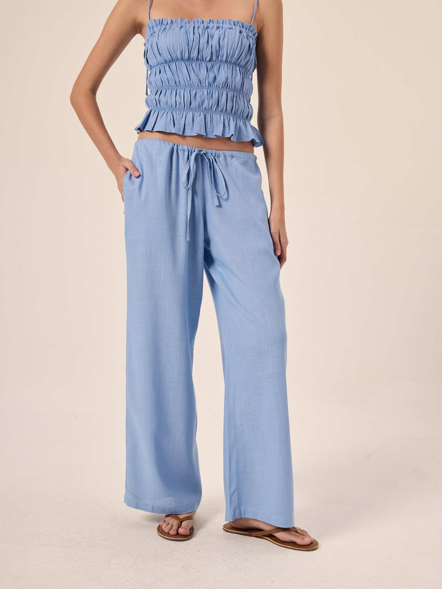 Calça Porto Azul Ciano | PANÔ | Resortwear Carioca