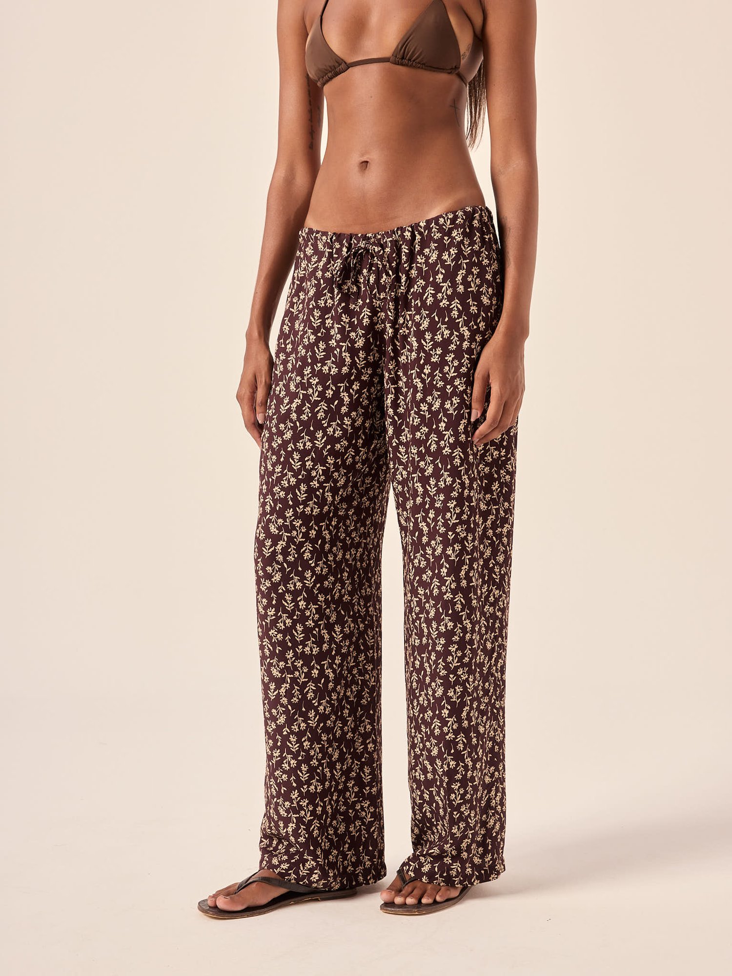Calça Reta Liberty Mangostin | PANÔ | Resortwear Carioca