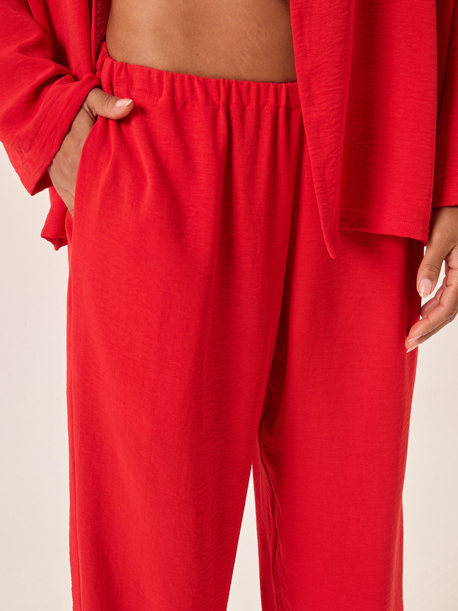 Calça Reta Sanca Vermelho | PANÔ | Resortwear Carioca