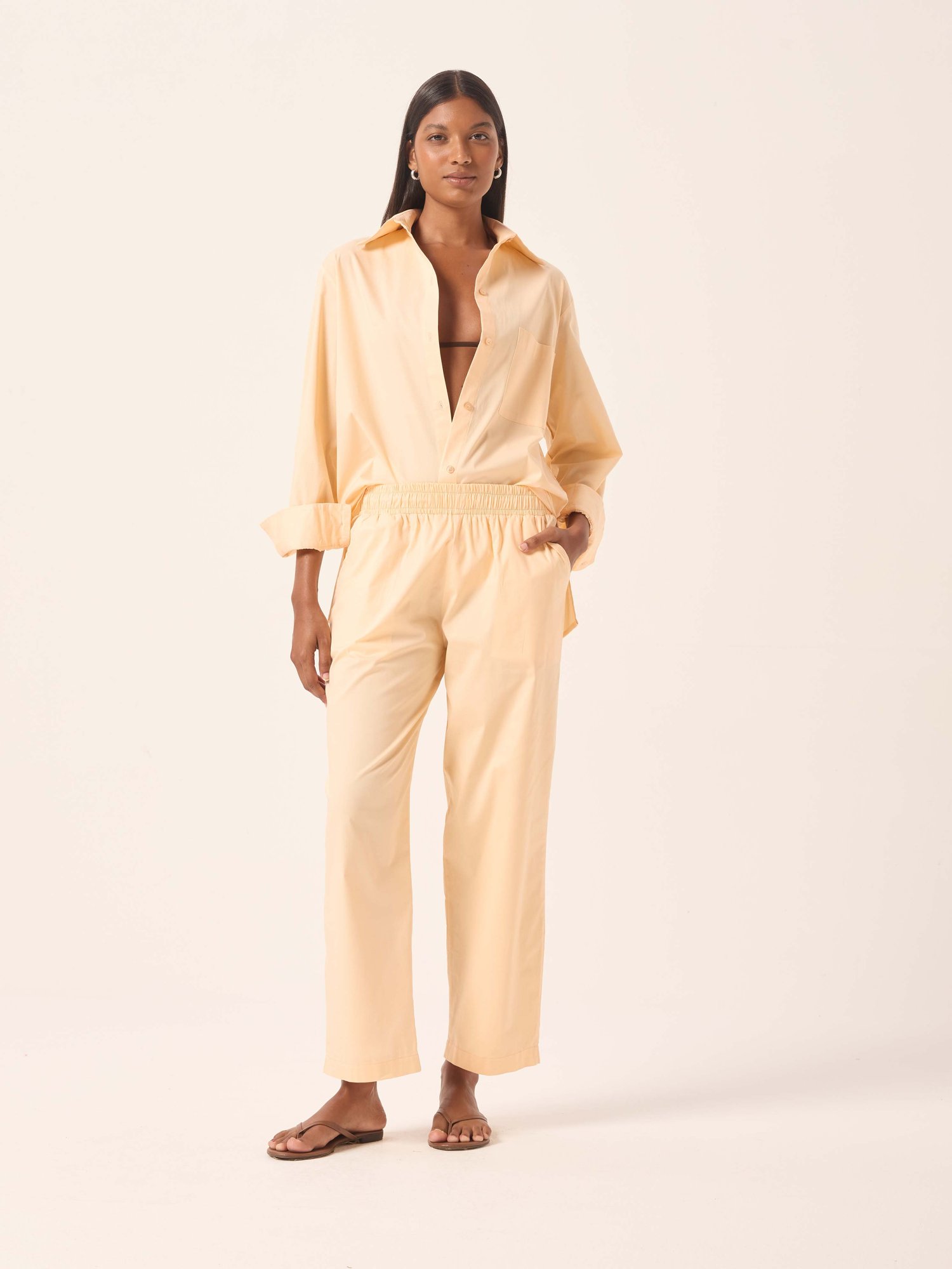 Calça Tricoline Marinho | PANÔ | Resortwear Carioca